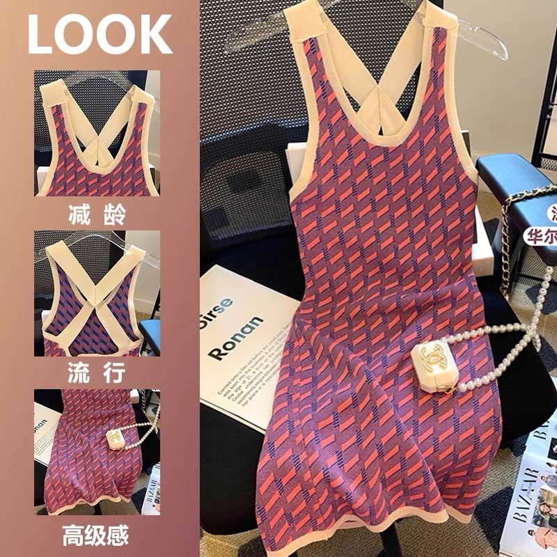 现货 - SETH CROSS BACK DRESS IN PINK | KYLA